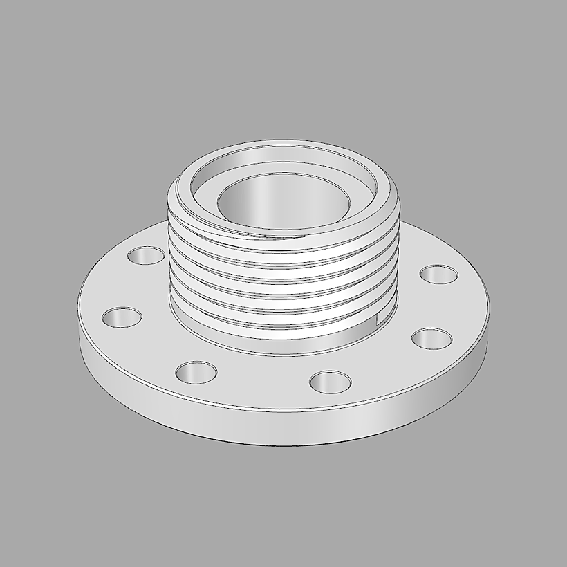 FLK033 -Flange-coupling 3" flange with AKZO 3" M110 left external ...