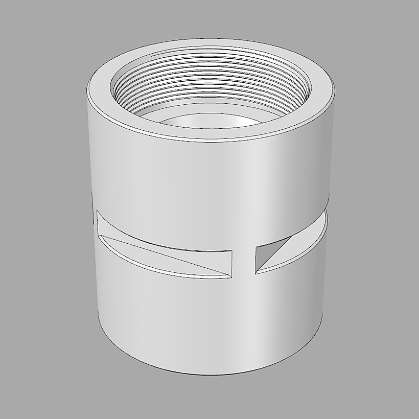 KST058 - Verloopkoppeling AKZO 2" M88 binnendraad Links naar 3" BSP ...