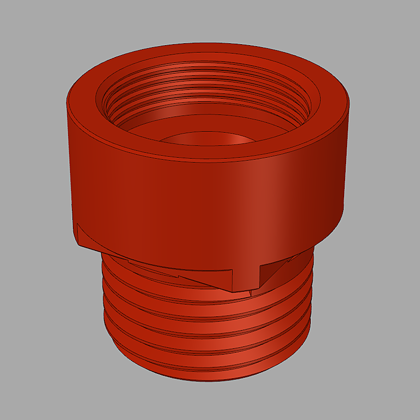KST053 - Verloopkoppeling AKZO 2" M88 buitendraad naar M83 x 4 ...